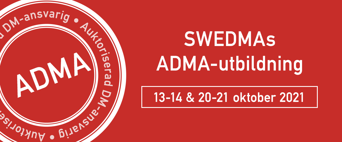 Utbildning: Bli auktoriserad data- och marketingansvarig, start 13 oktober - SWEDMA